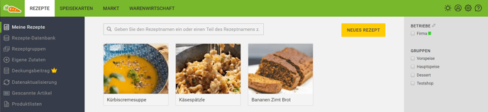 Wie erstelle ich ein Rezept?